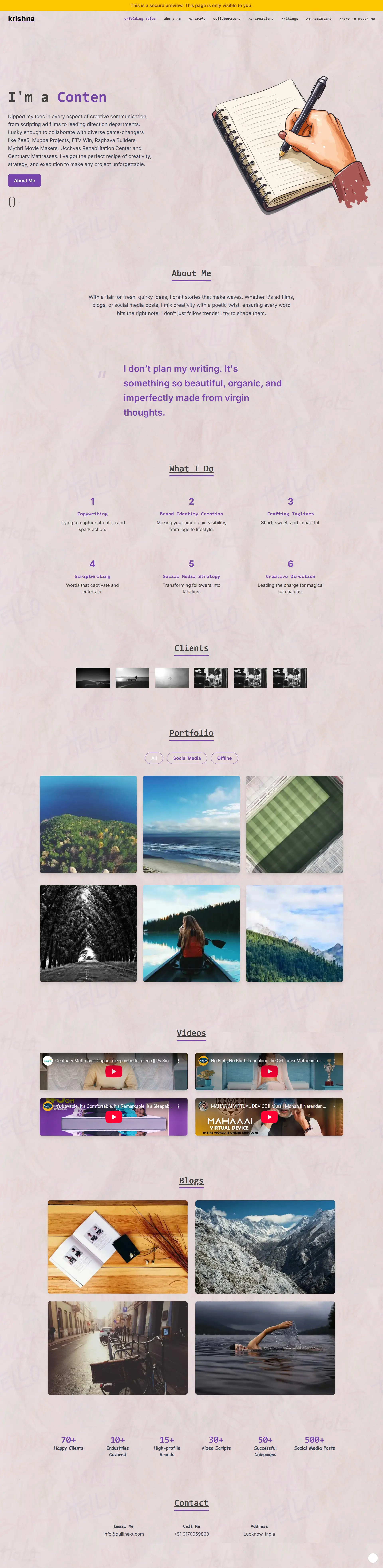 Professional Portfolio Templates | My Portfolyo